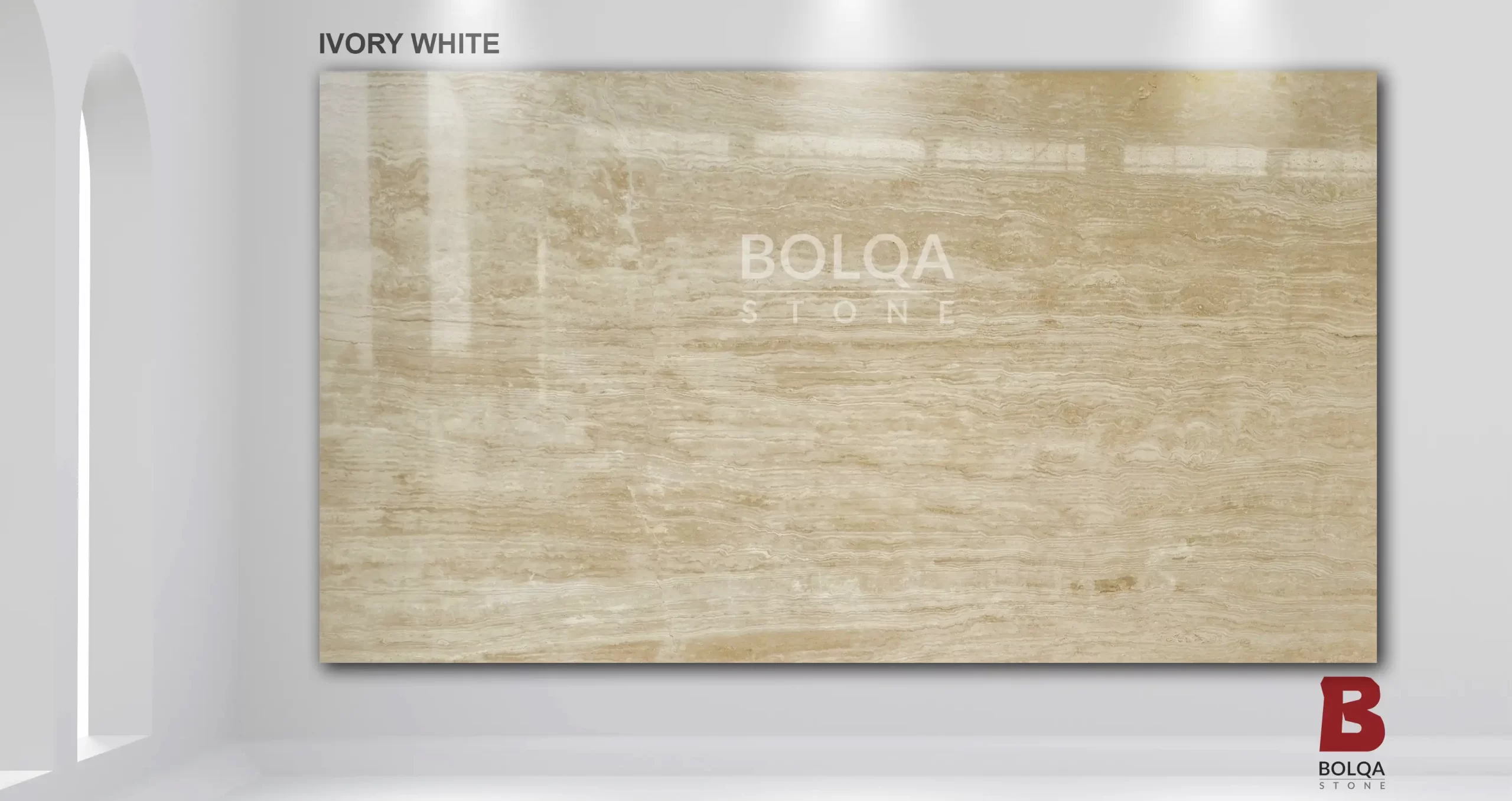 Iran Ivory white travertine | BOLQA Stone Group